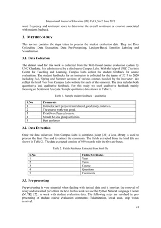 EMOTION DETECTION AND OPINION MINING FROM STUDENT COMMENTS FOR TEACHING INNOVATION ASSESSMENT | PDF
