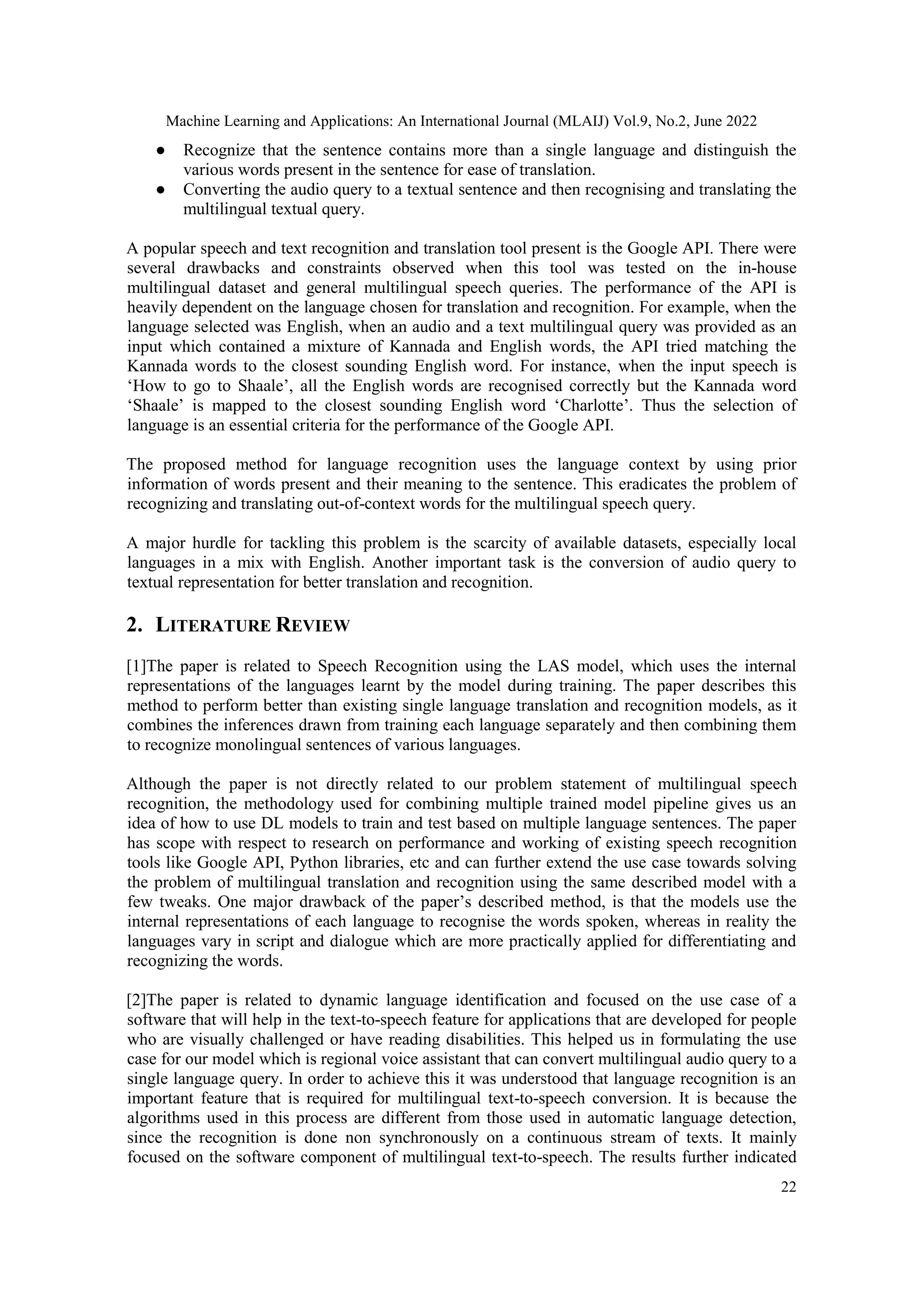 MULTILINGUAL SPEECH TO TEXT USING DEEP LEARNING BASED ON MFCC FEATURES | PDF