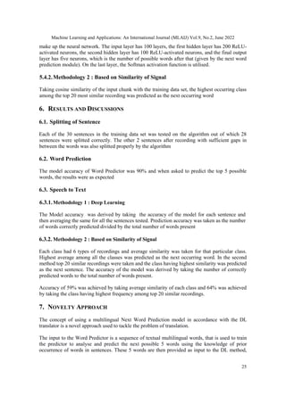 MULTILINGUAL SPEECH TO TEXT USING DEEP LEARNING BASED ON MFCC FEATURES ...