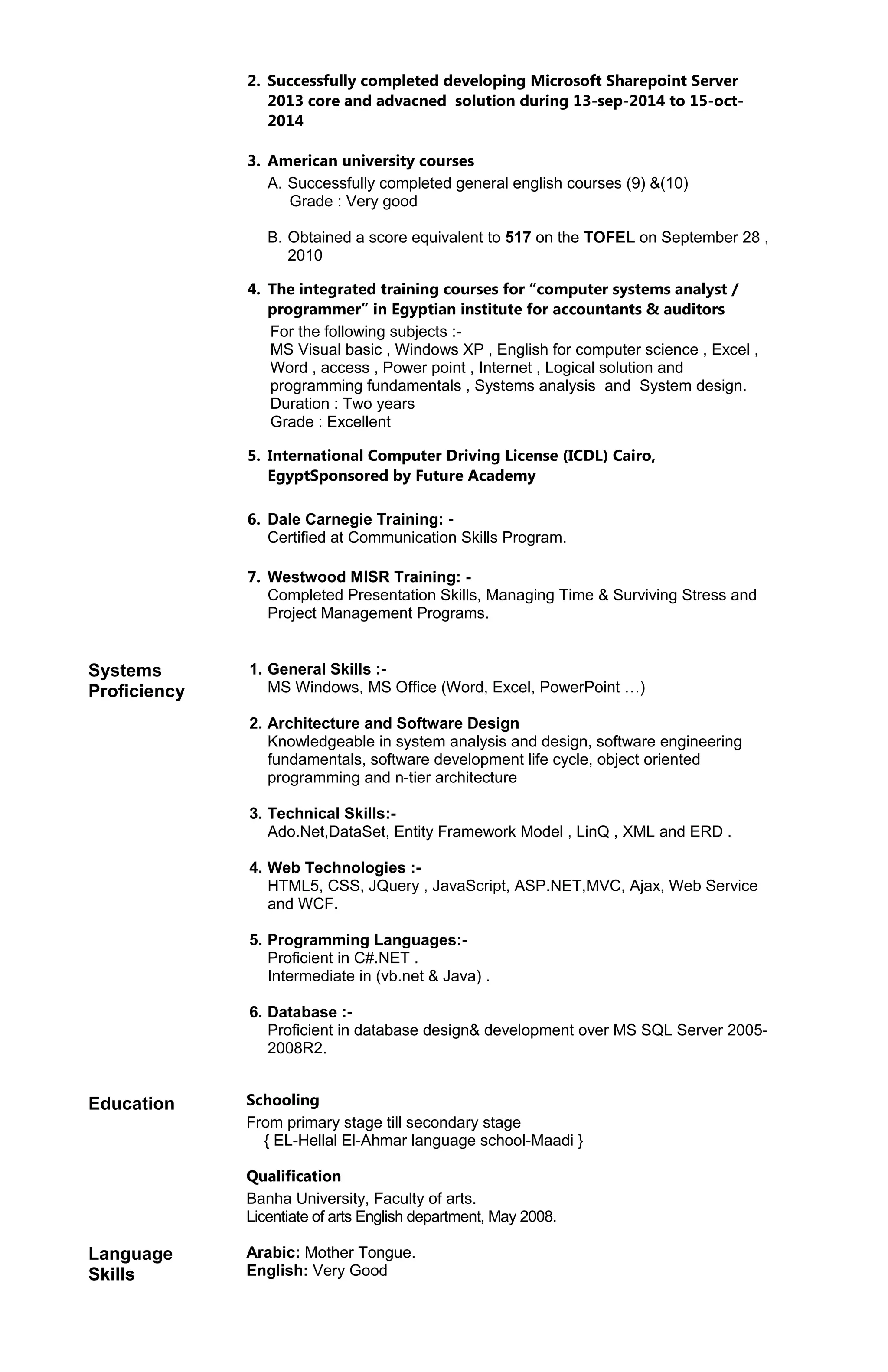 Muhammad Yousry Hussein Hassan | PDF | Computer Software and Applications | Computing