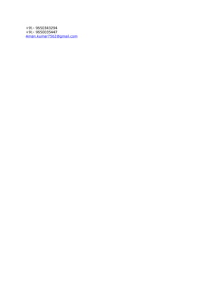 Resume_Aman Kumar | DOC