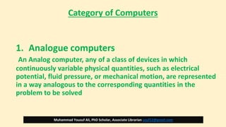 Basics of Computing Systems; Identifying Computer Systems | PPTX