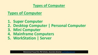 Basics of Computing Systems; Identifying Computer Systems | PPT