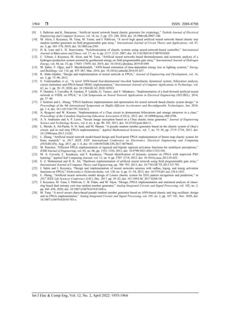 New artificial neural network design for Chua chaotic system prediction using FPGA hardware co ...