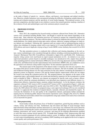 Sentiment analysis in SemEval: a review of sentiment identification approaches | PDF