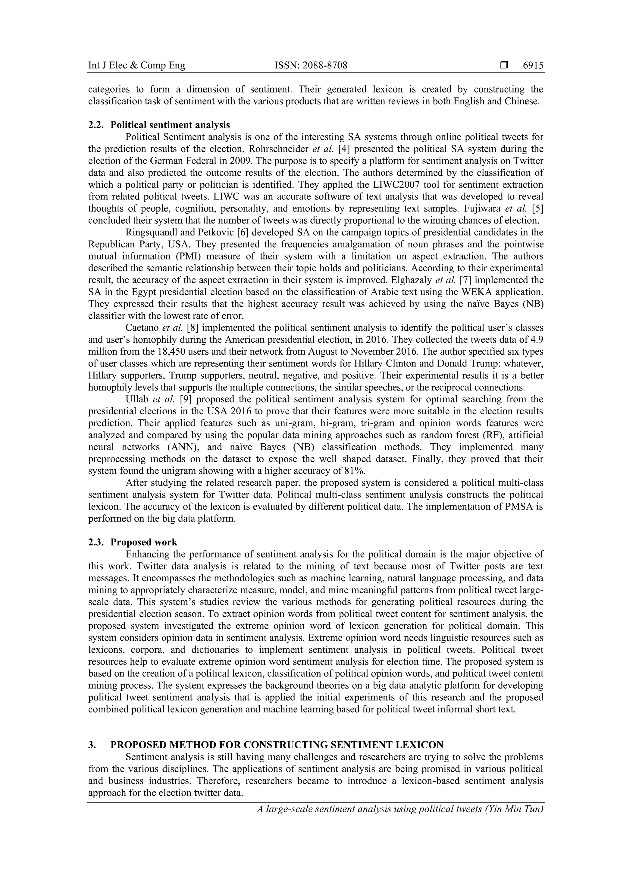 A large-scale sentiment analysis using political tweets | PDF