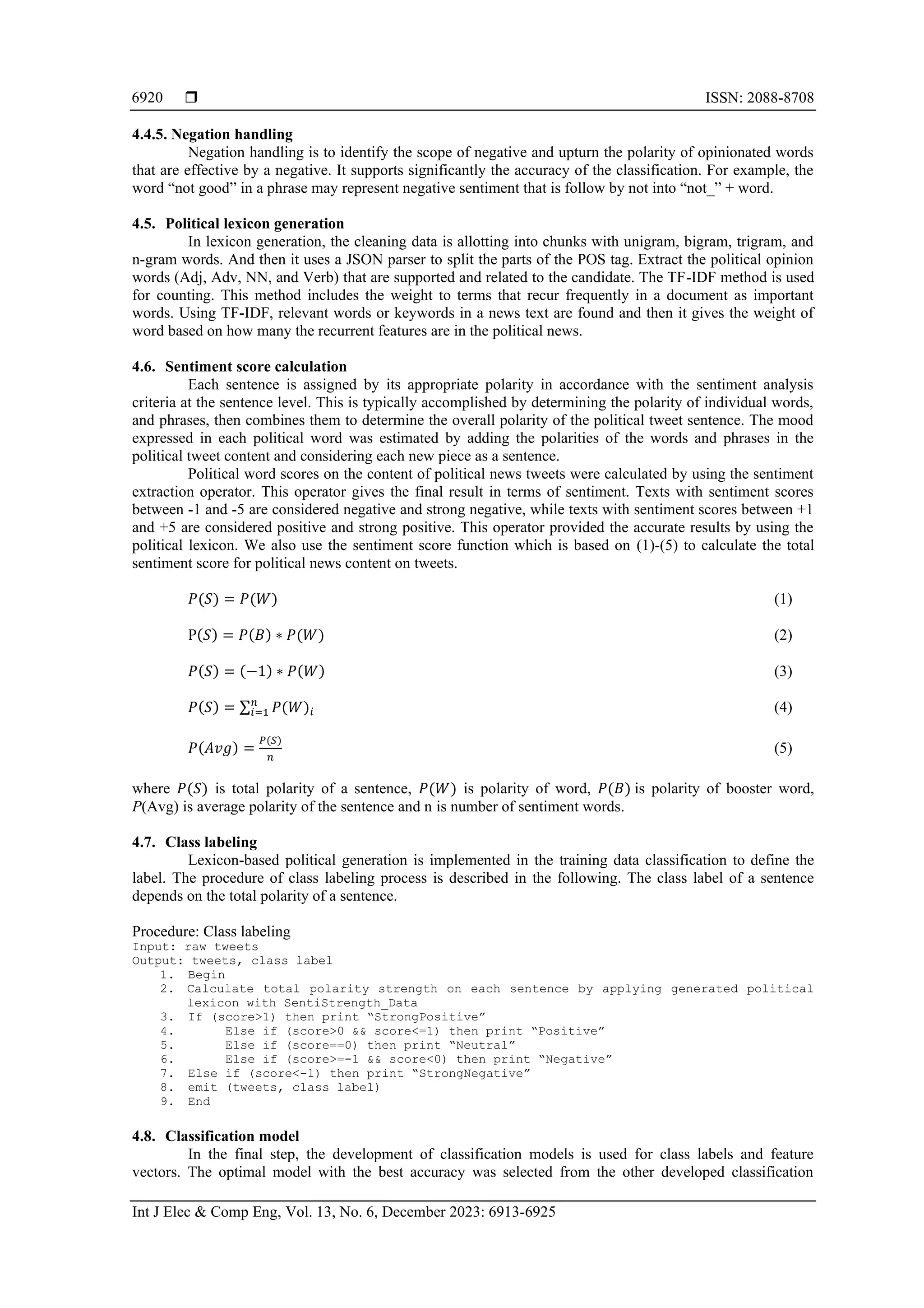 A large-scale sentiment analysis using political tweets | PDF