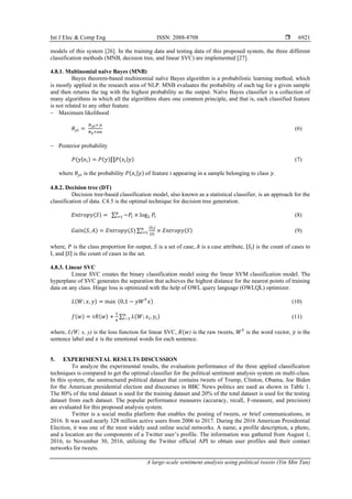 A large-scale sentiment analysis using political tweets | PDF