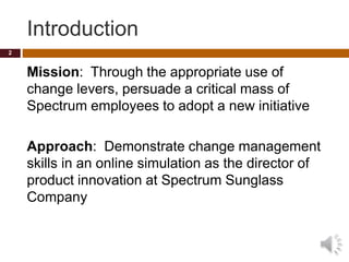 FINAL DRAFT, Change Management Simulation Presentation | PPTX