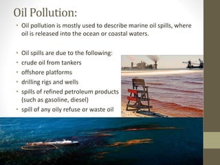 MARINE POLLUTION pollution presentation | PPTX