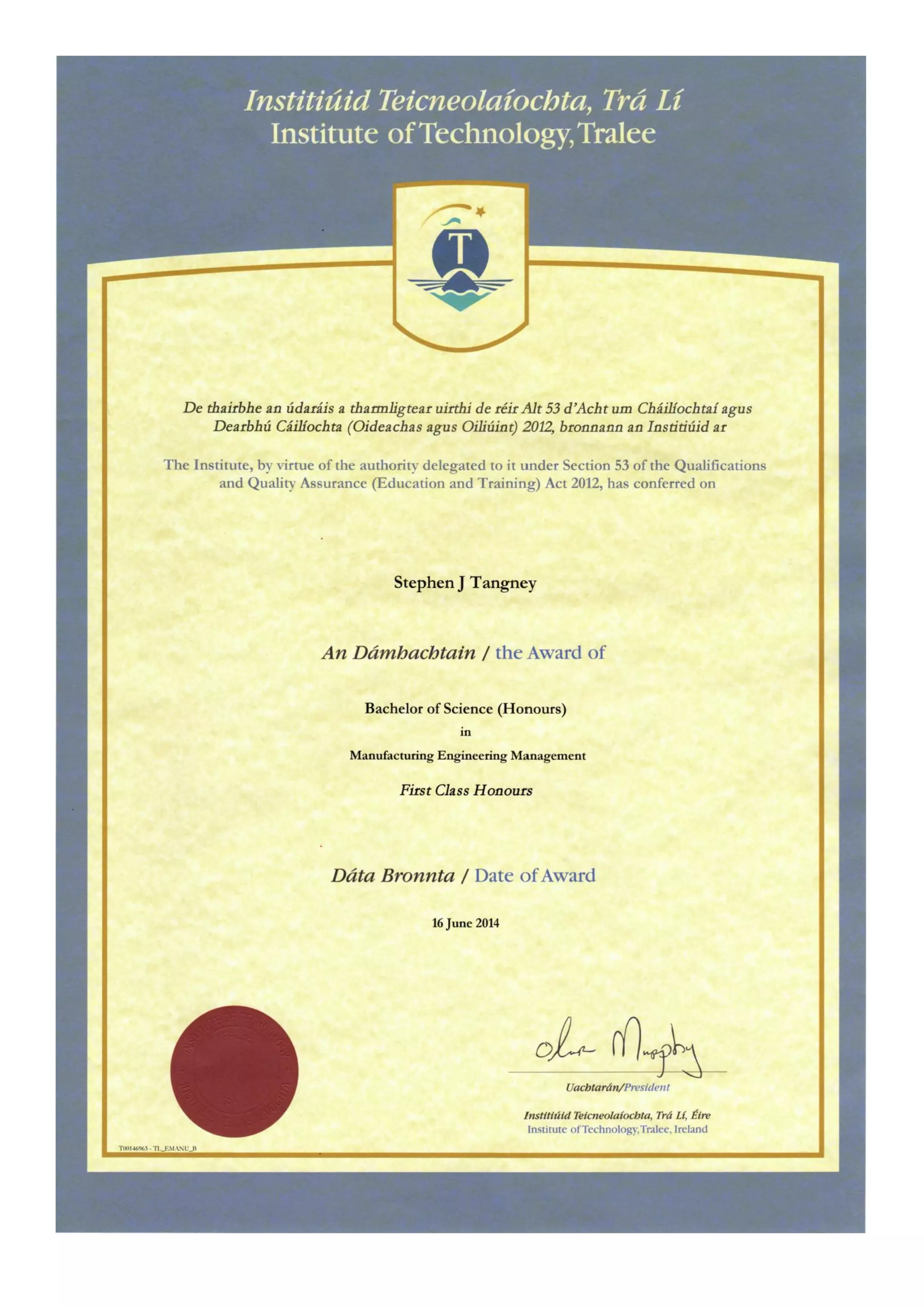 Bachelor of Science (Honours) Degree | PDF