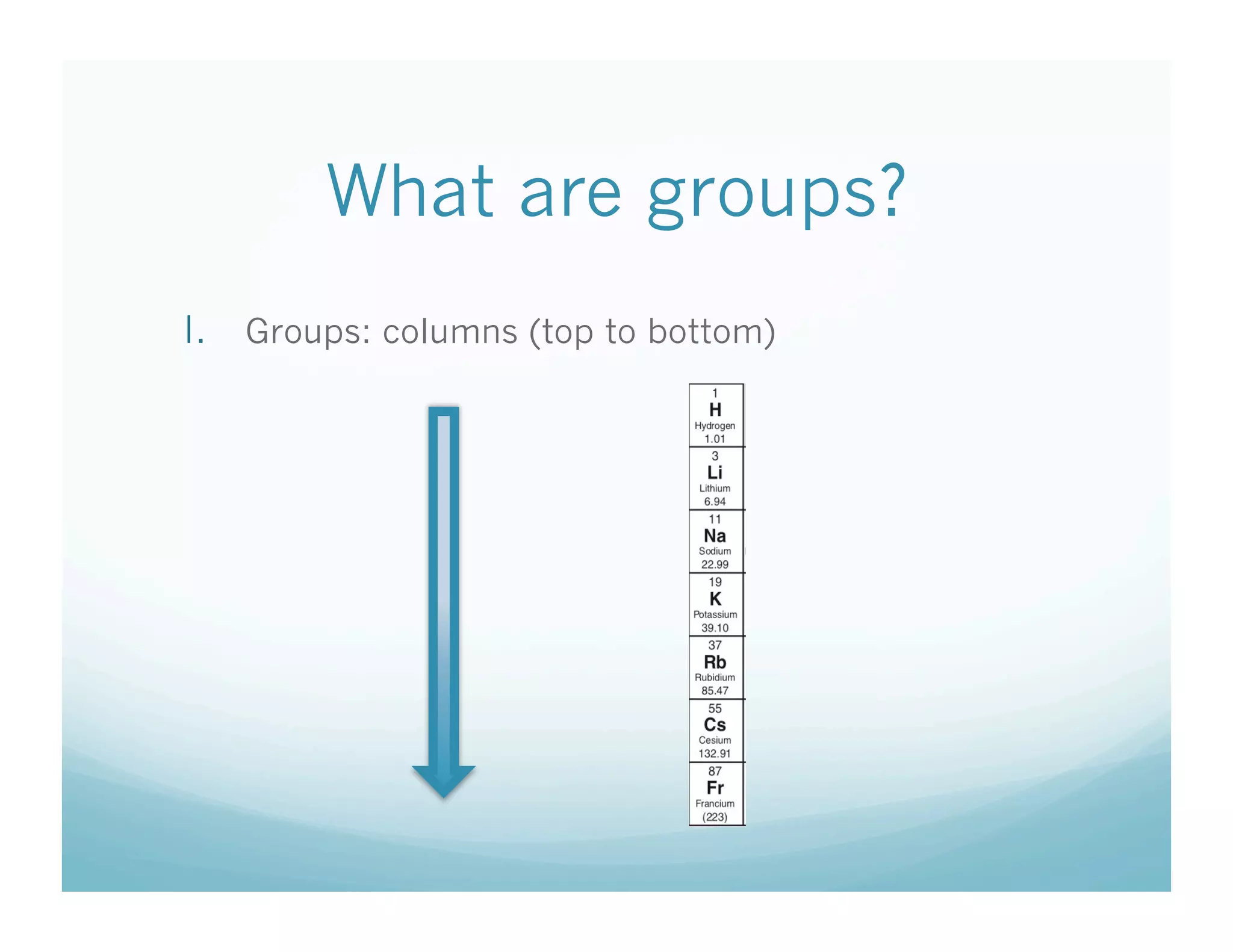 What are groups and periods? | PDF