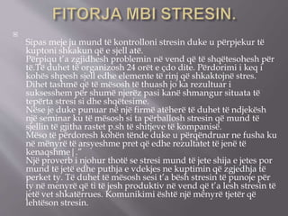 gjithcka rrethe stresi | PPTX