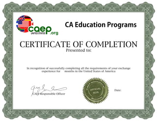 Certificate CEAP | PPT