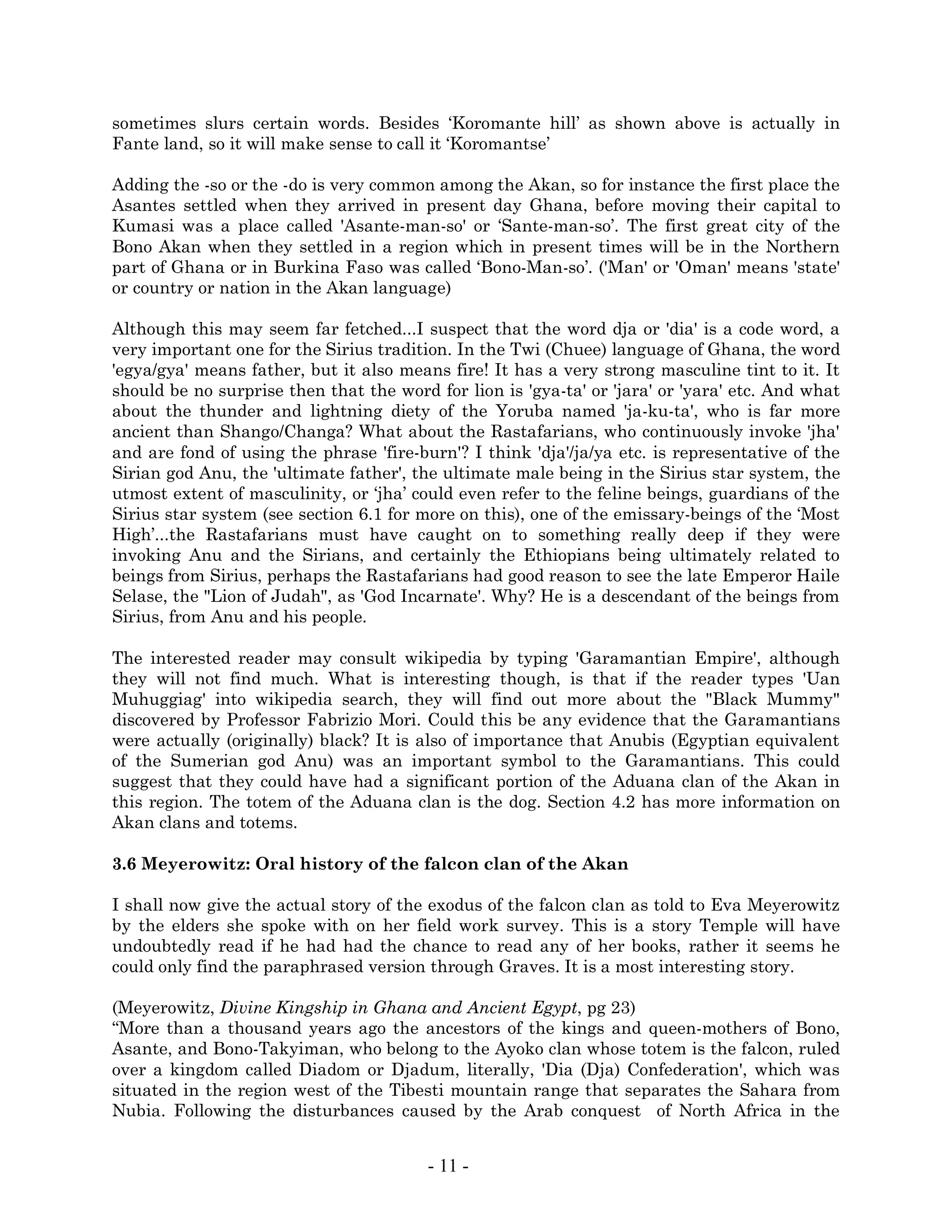 The Akan Other Africans and the Sirius Star System | PDF