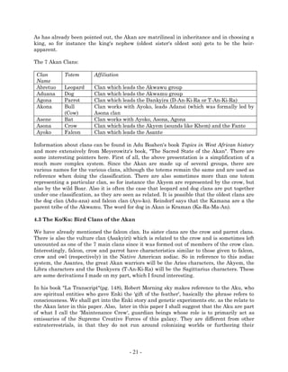 The Akan Other Africans and the Sirius Star System | PDF