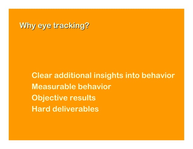 The Evolution Of Eye Tracking | PPT