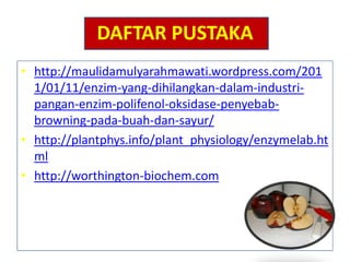 92349448 reaksi-browning-pencoklatan-pada-makanan | PPTX