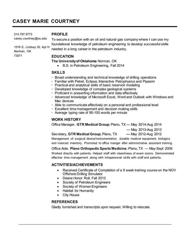 Casey's Resume | PDF