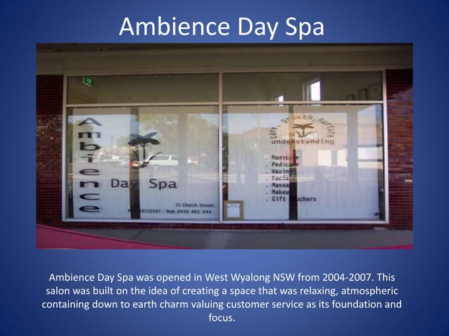 Ambience Day Spa 2004-2007 | PPT