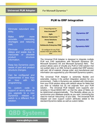 Brochure_MS_Dynamics_PLM_Integration | PDF