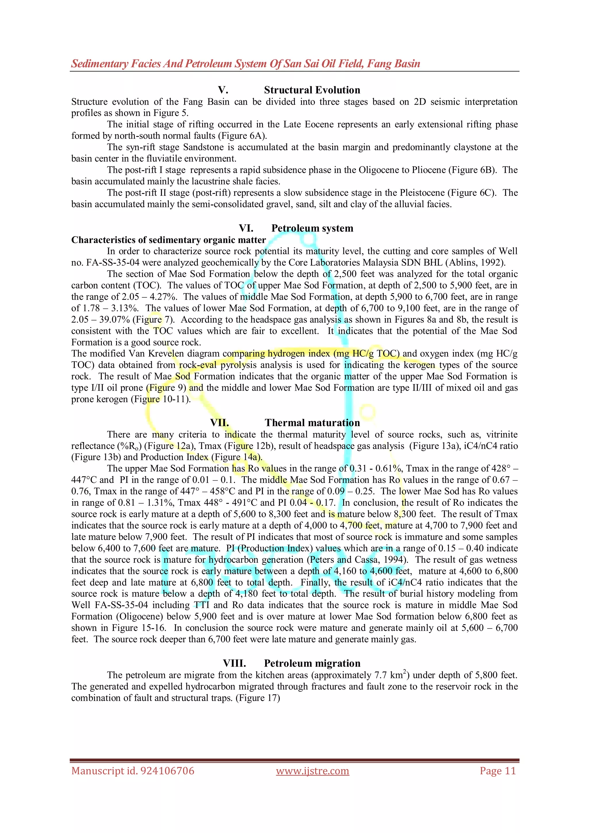 Sedimentary Facies And Petroleum System Of San Sai Oil Field, Fang Basin | PDF