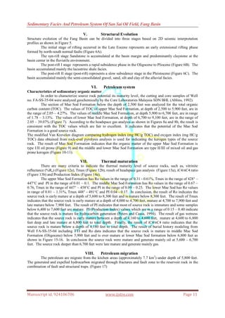 Sedimentary Facies And Petroleum System Of San Sai Oil Field, Fang ...