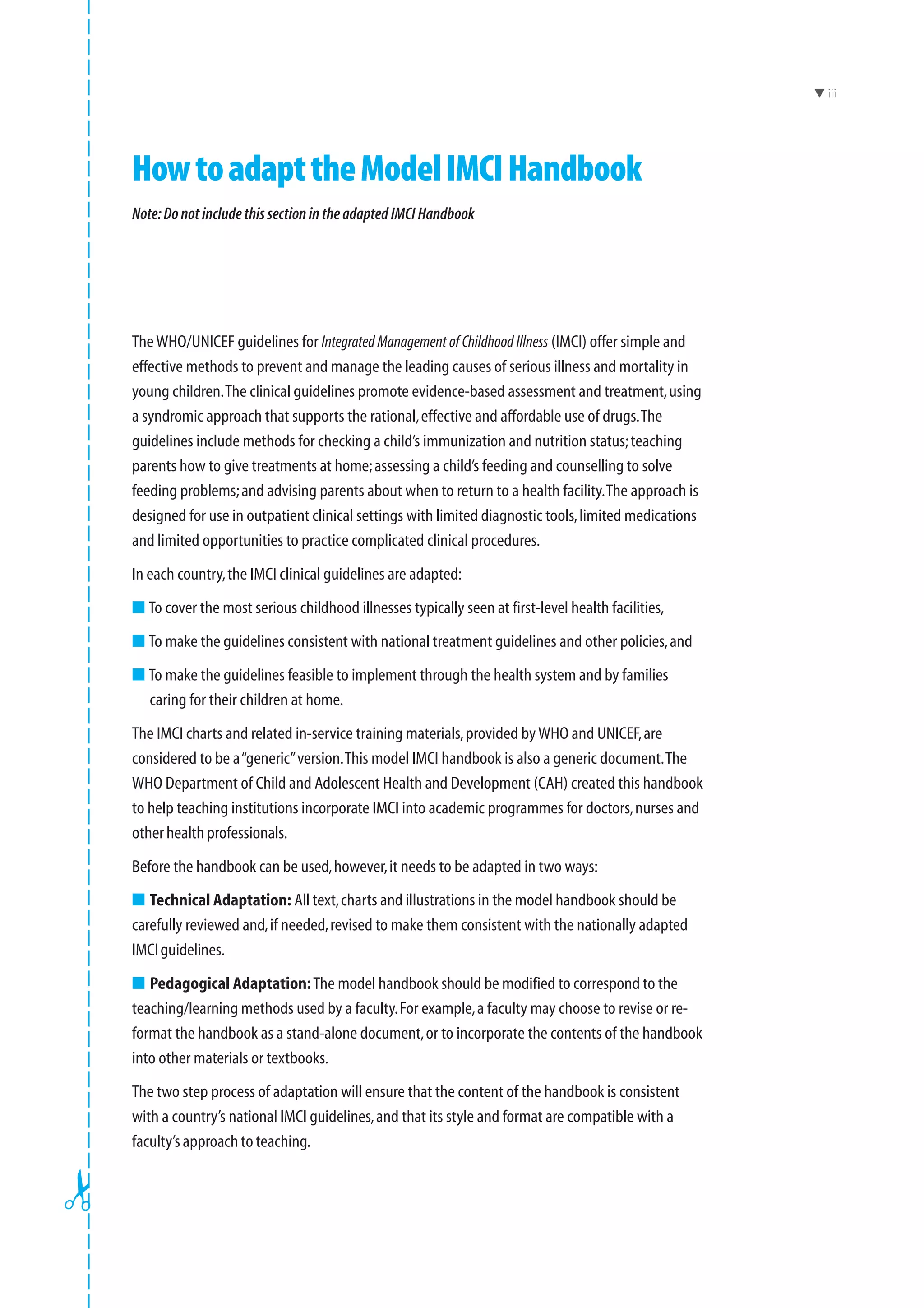 handbook IMCI - integrated management of childhood illness | PDF