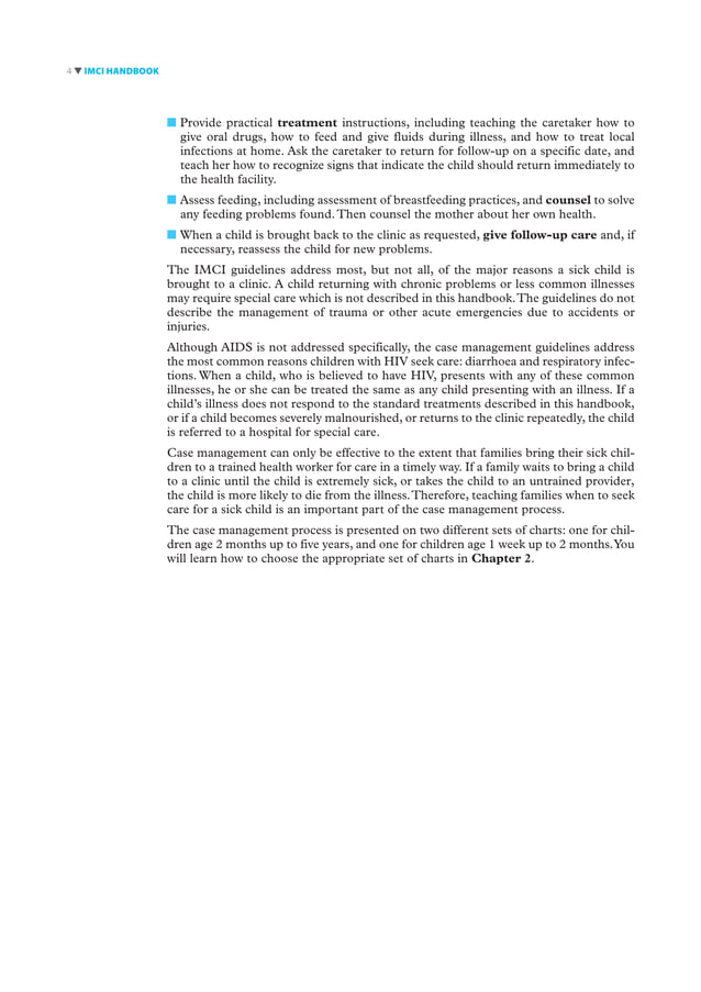 handbook IMCI - integrated management of childhood illness | PDF