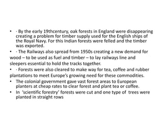 92423401-Forest-Society-and-Colonialism.pptx | Woodworking | Arts and ...