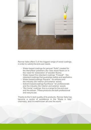 Renners SOLID WB Floor Coating Range Flier Release PDF _ENG | PDF ...