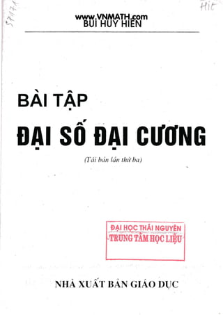 Dai so dai cuong | PDF