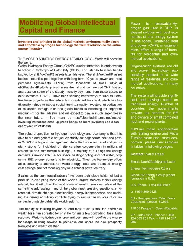 GH2EG Executive Summary | PDF