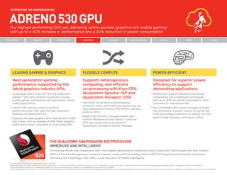 Qualcomm Snapdragon 820 Product and Infographics | PDF