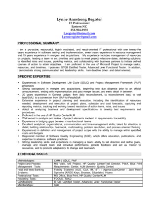QA Resume 04-11-16 | PDF