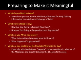 Mediation Presentation | PPT
