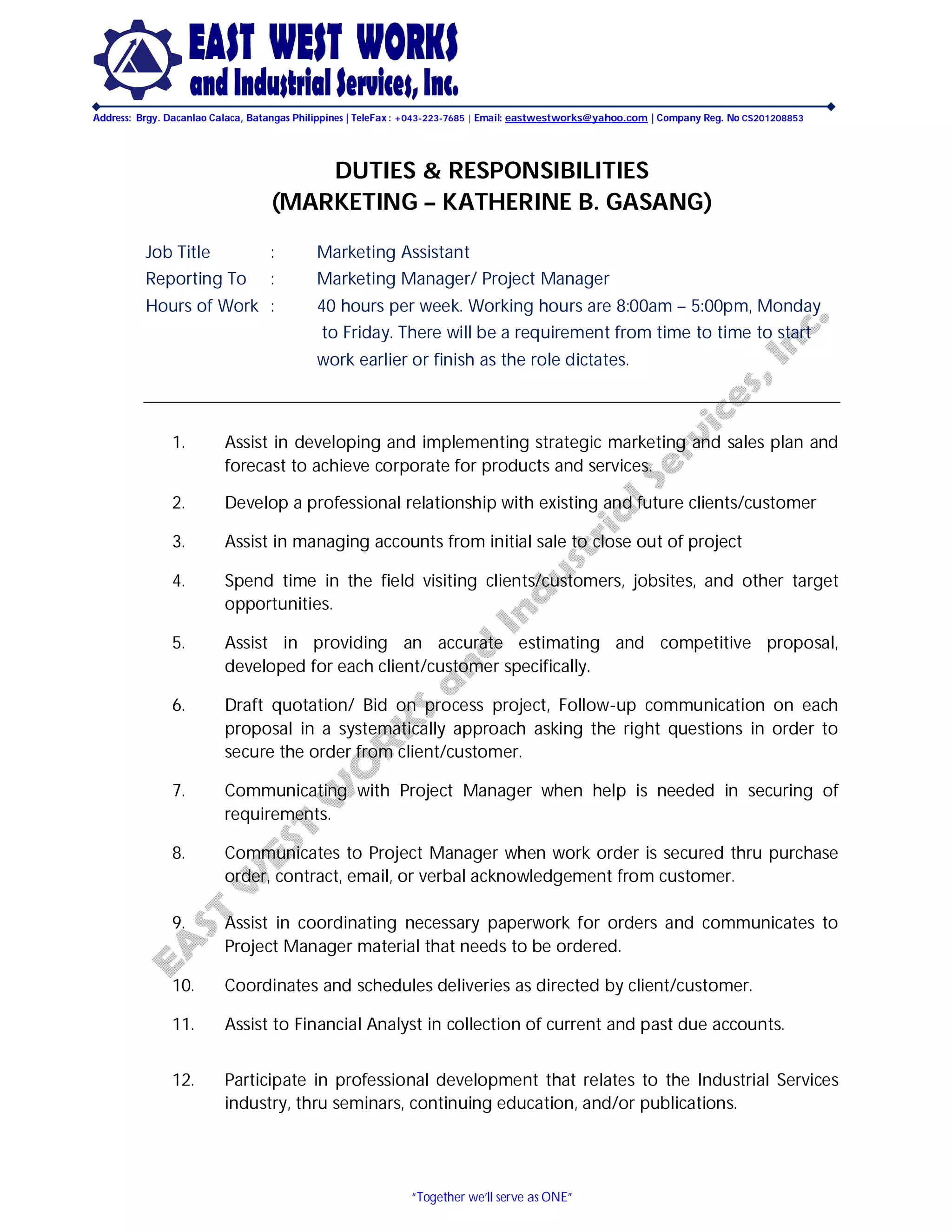 KBGASANG COE plus DUTIES and RESPONSIBILITIES | PDF