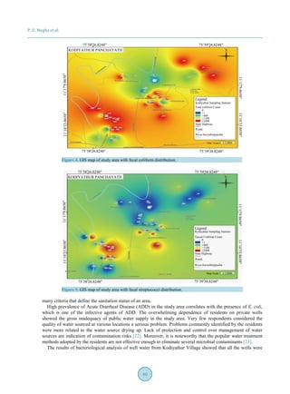 Sanitation Mapping of Groundwater Contamination in a Rural Village of ...