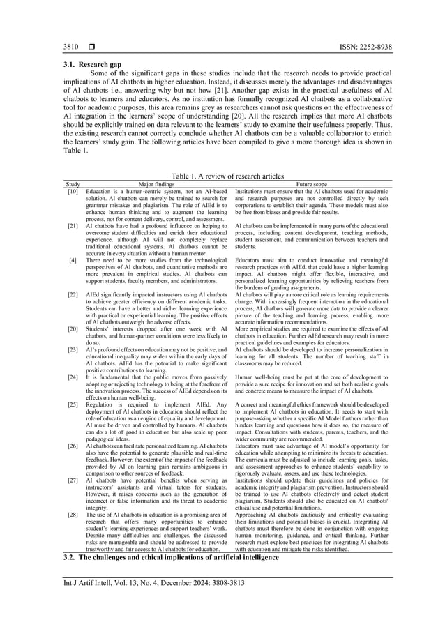 Implications Of Artificial Intelligence Chatbot Models In Higher