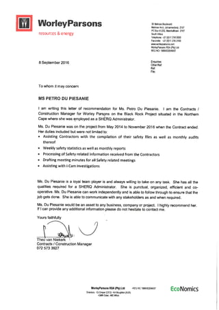 Theo Recomendation Letter | PDF