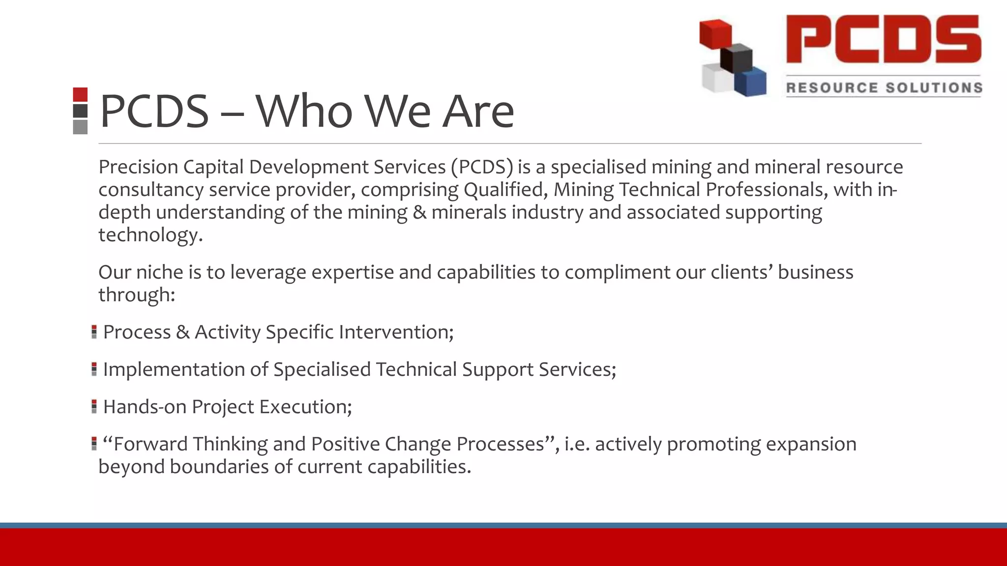 PCDS Services Outlined 201603 | PPT