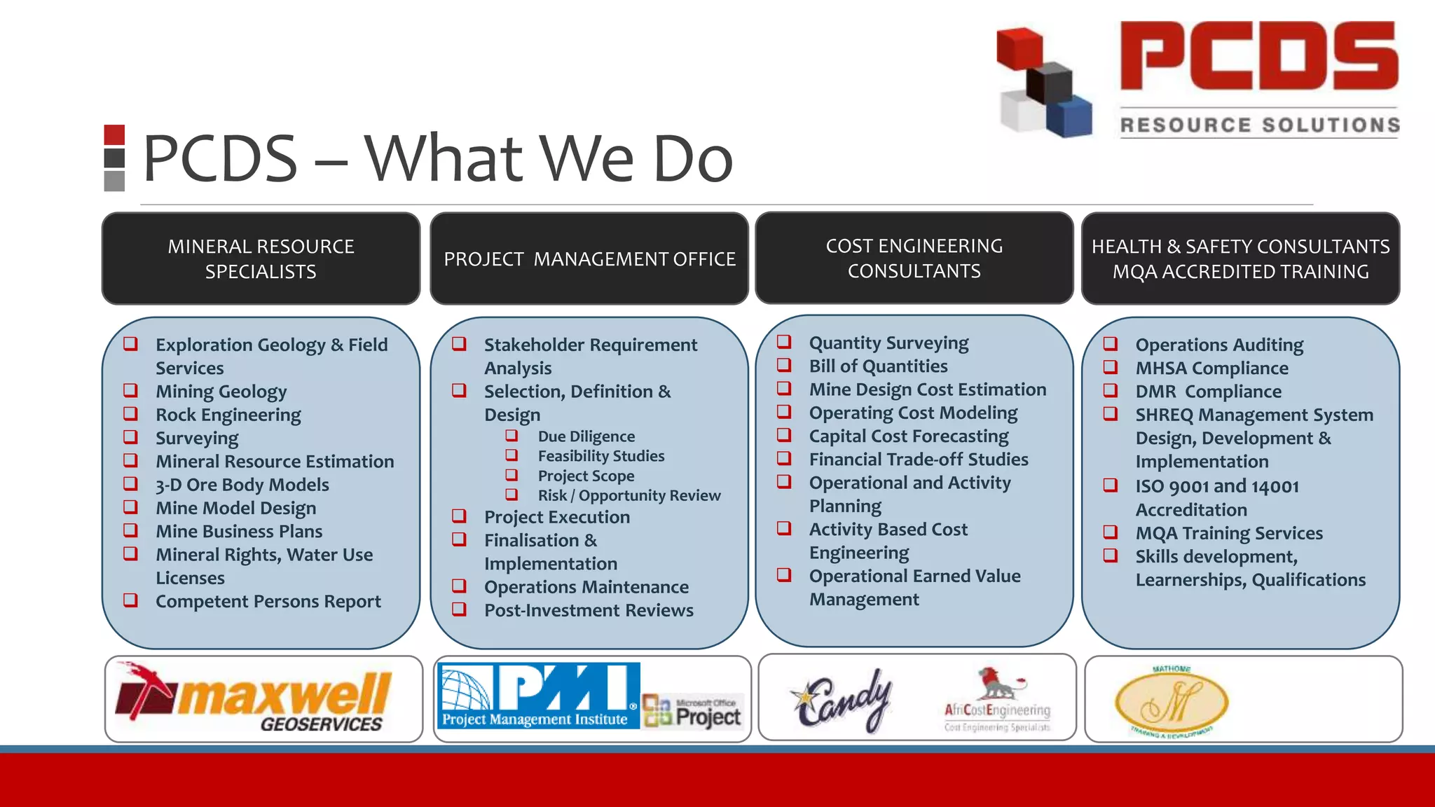 PCDS Services Outlined 201603 | PPT