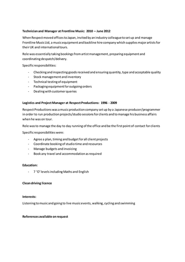 Justin Allwright CV1 | DOCX