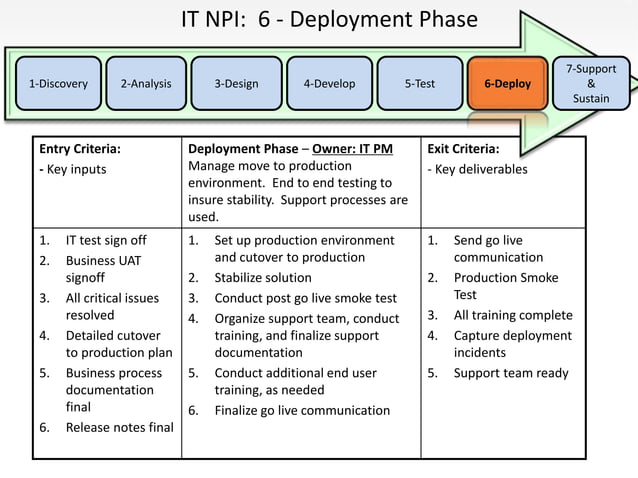 IT NPI Process | PPTX | IT and Internet Support | Internet