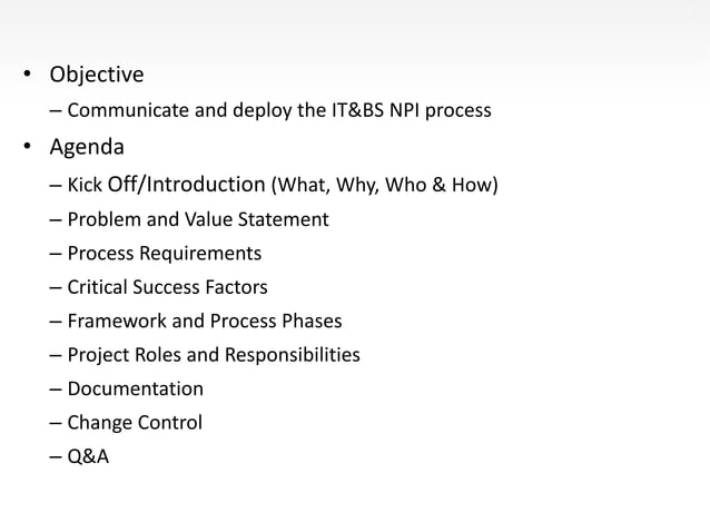 IT NPI Process | PPTX | IT and Internet Support | Internet