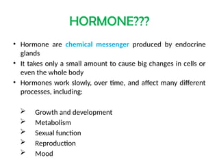 The-Role-of-Hormones science 10 aguinaldo | PPTX
