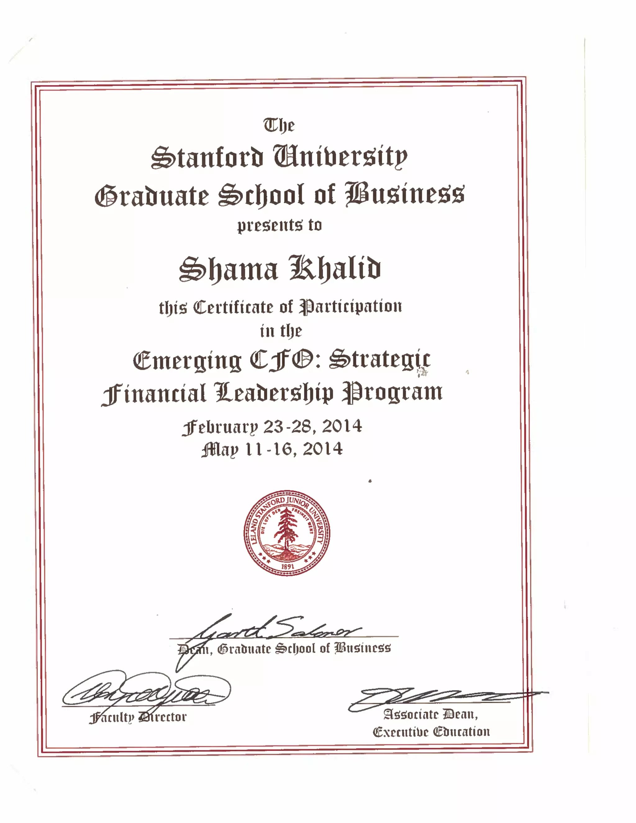 ECFO-Stanford Business School | PDF