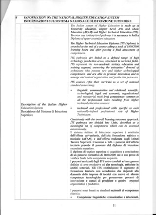 Europass Diploma ITS Supplement | PDF