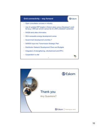 Eskom - Grid Connectivity | PDF