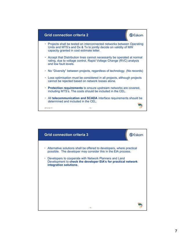 Eskom - Grid Connectivity | PDF